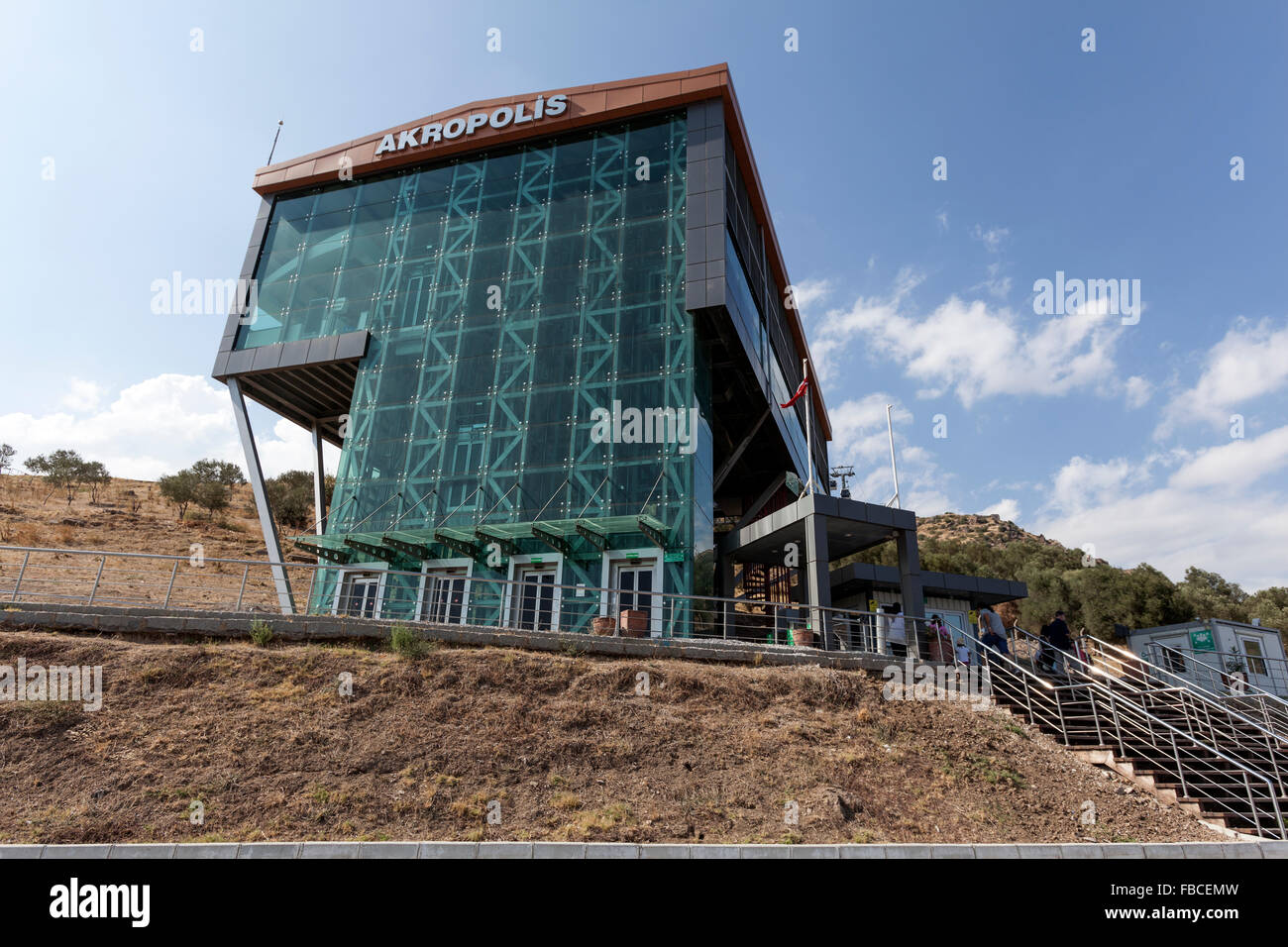 Cable Car to Upper Pergamon Acropolis, an ancient Greek city actually ...