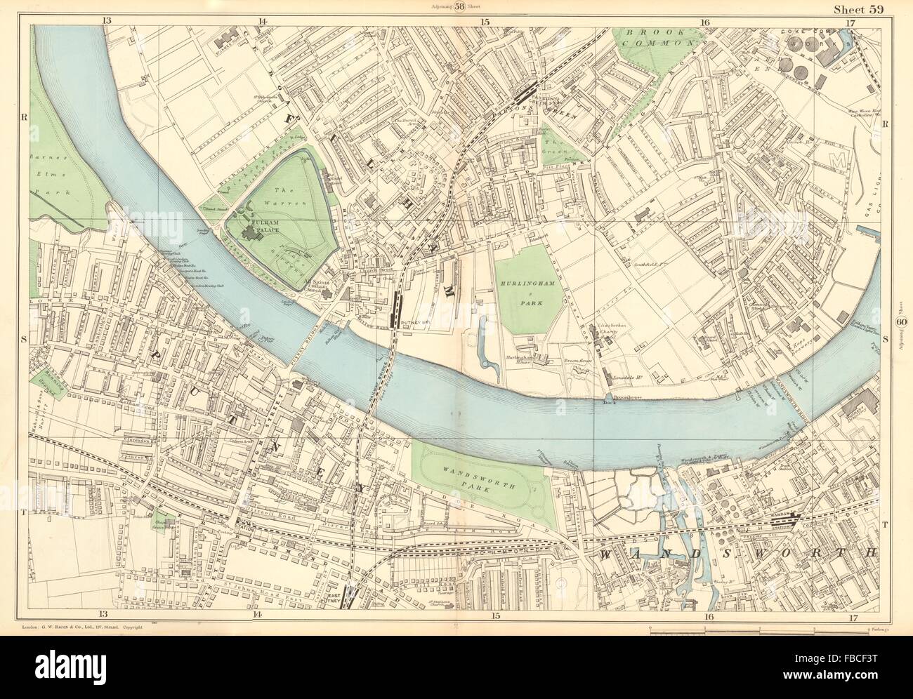 Map of putney hi-res stock photography and images - Alamy
