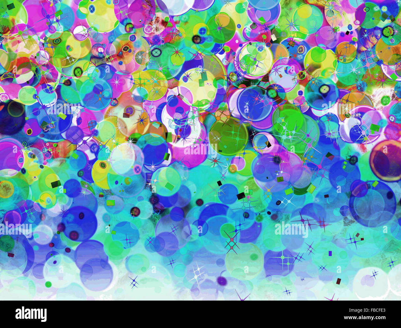 Multicolored bubble and blurry abstract background Stock Photo - Alamy