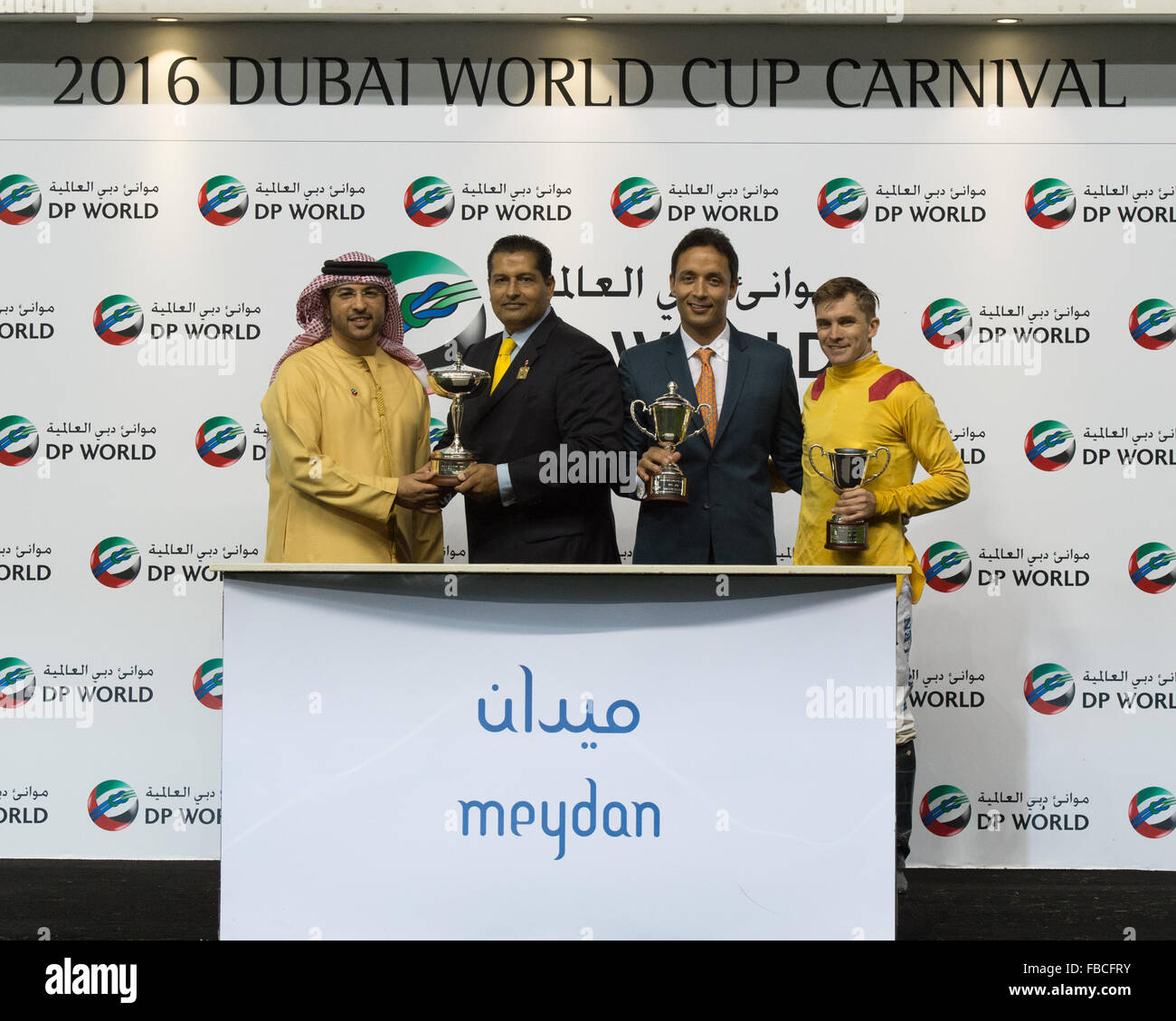 Dubai, UAE. 14th Jan, 2016. Richard Mullen rode Reynaldo The Wizard to ...
