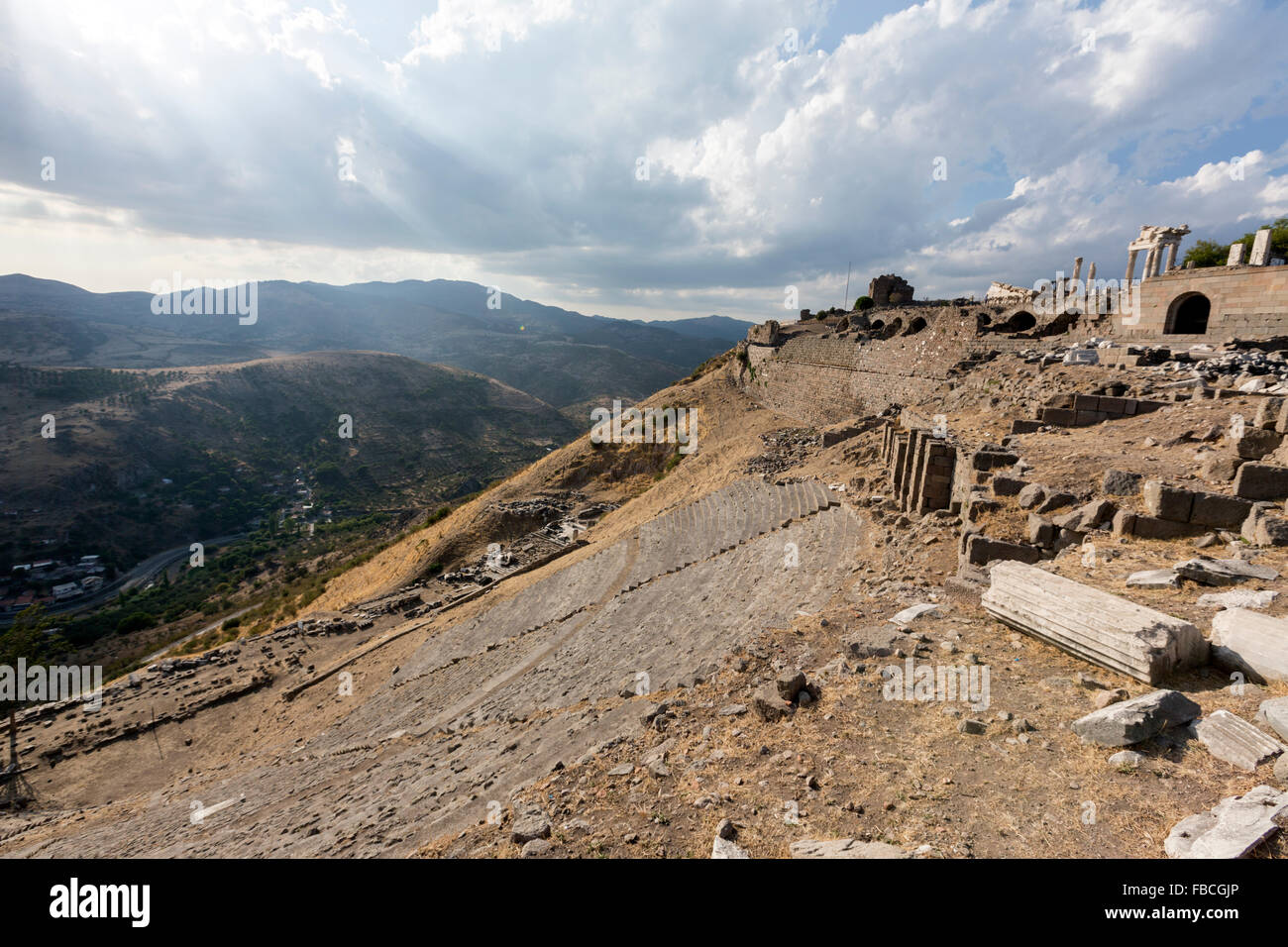 Theatre of Pergamon, Pergamon Acropolis, an ancient Greek city actually ...