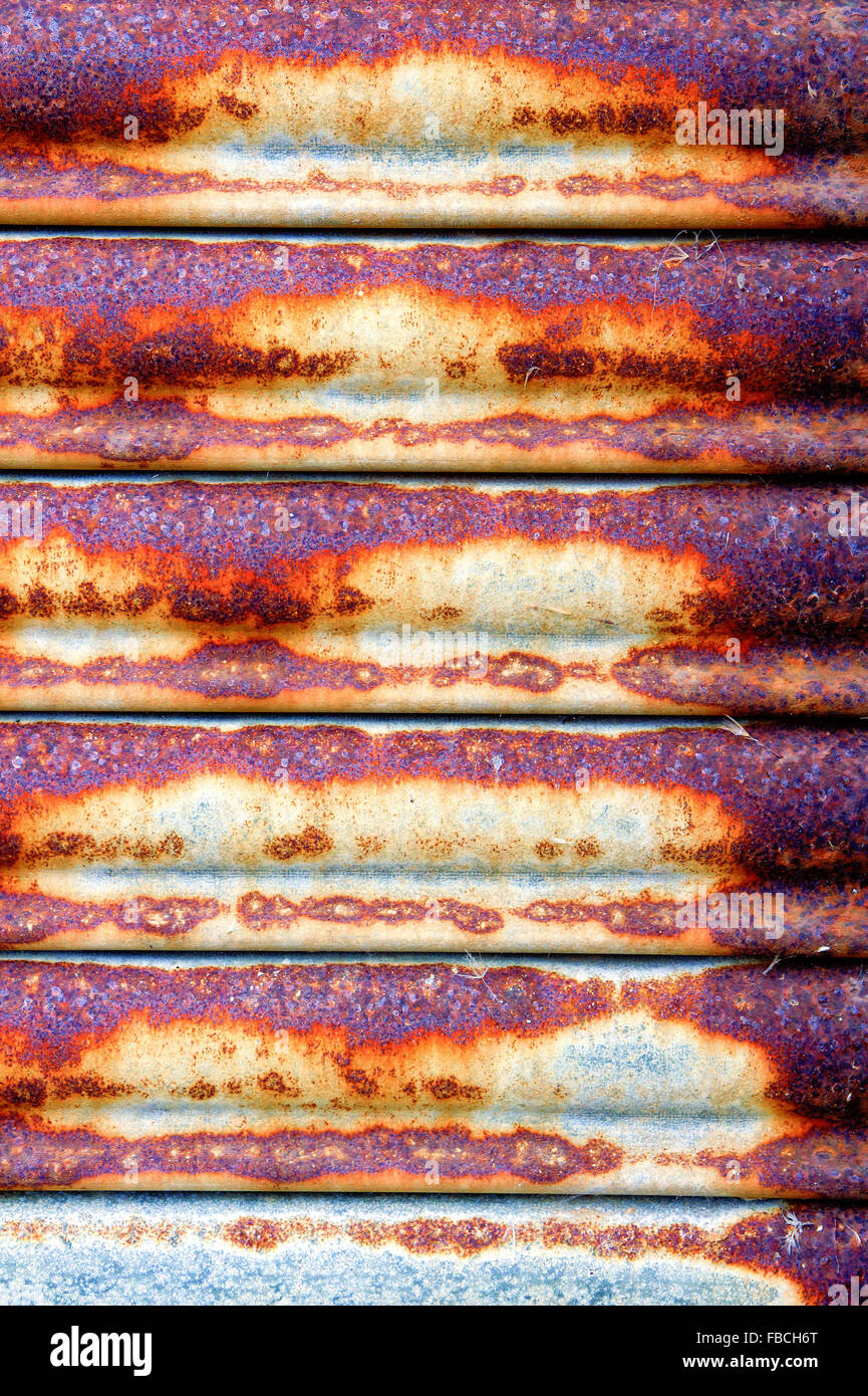 Rusted Corrugated Metal Panels