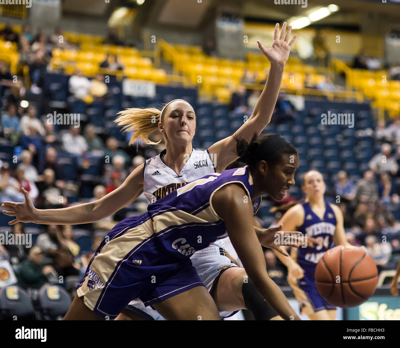 Chattanooga, Tennessee, USA. 13th Jan, 2016. Western Carolina Lady ...