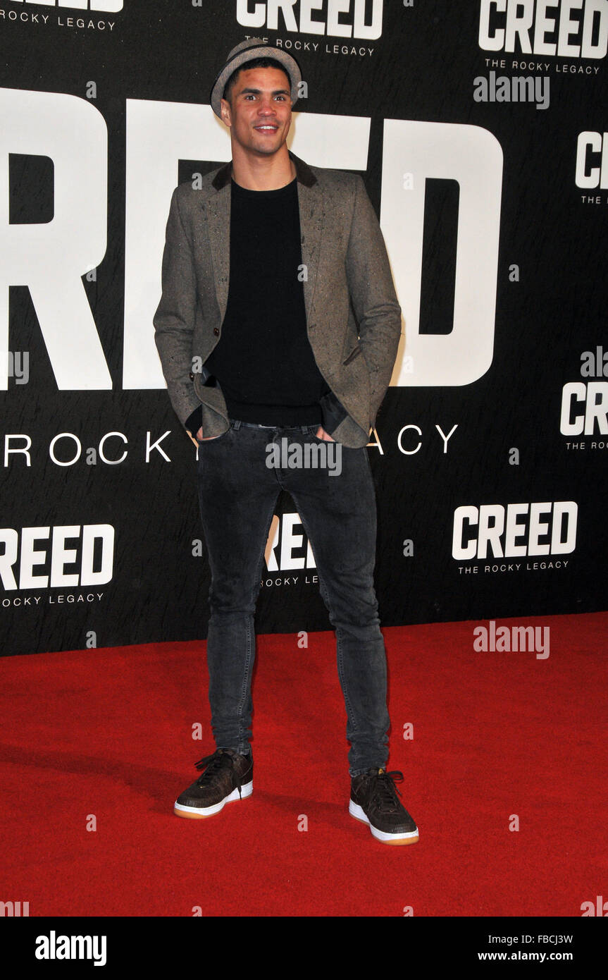 London,UK,12 January 2016,Anthony Ogogo attends European premiere Creed ...
