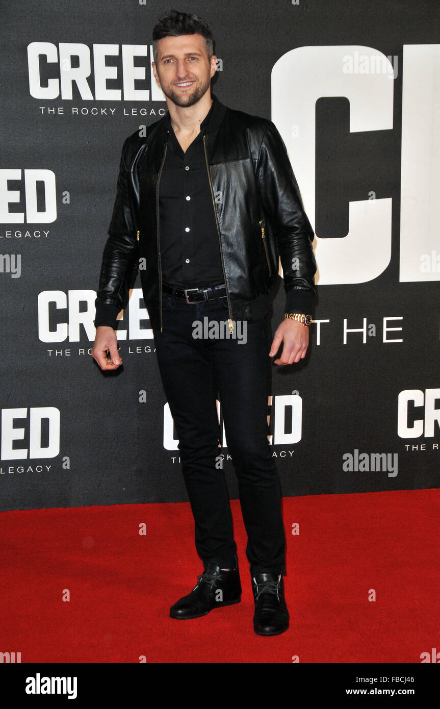 London,UK,12 January 2016,Carl Froch attends European premiere Creed at ...