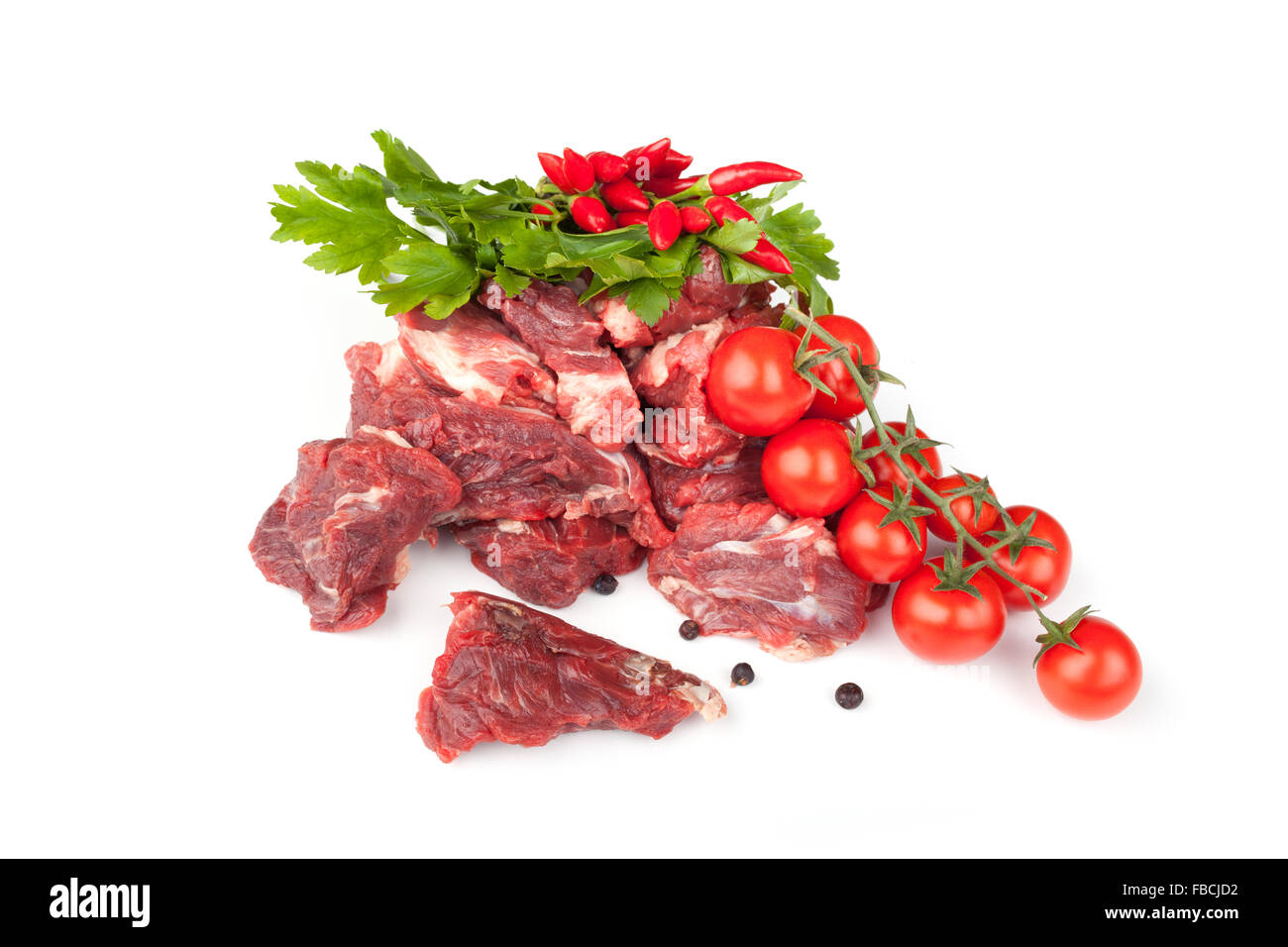 Raw Beef Meat Stock Photo - Alamy