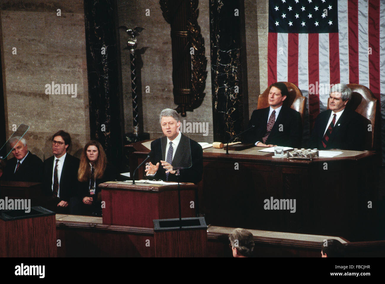 Washington, DC., USA, 24th January, 1995 President William Jefferson ...