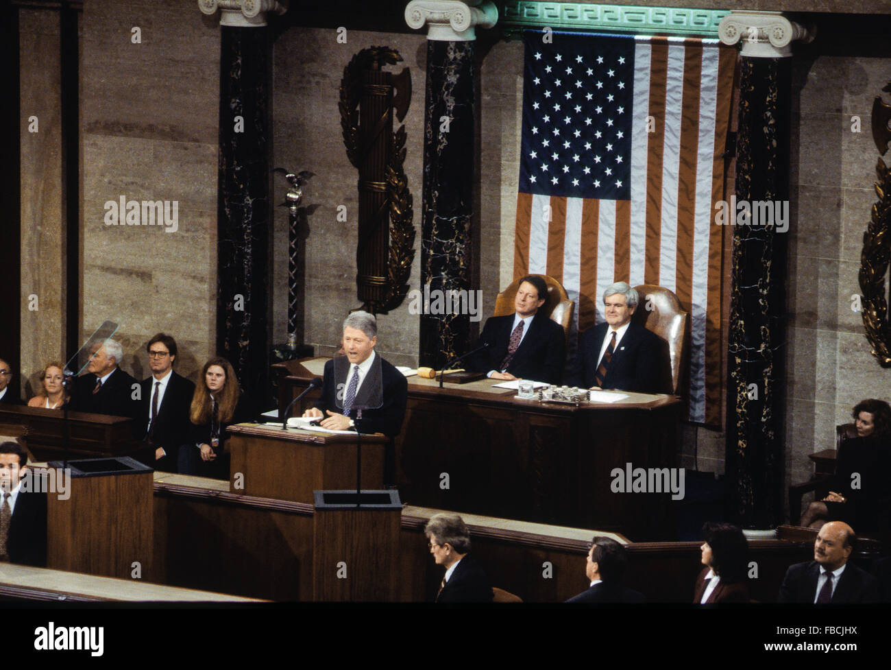 Washington, DC., USA, 24th January, 1995 President William Jefferson ...