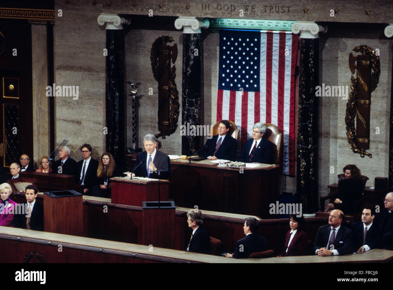 Washington, DC., USA, 24th January, 1995 President William Jefferson ...