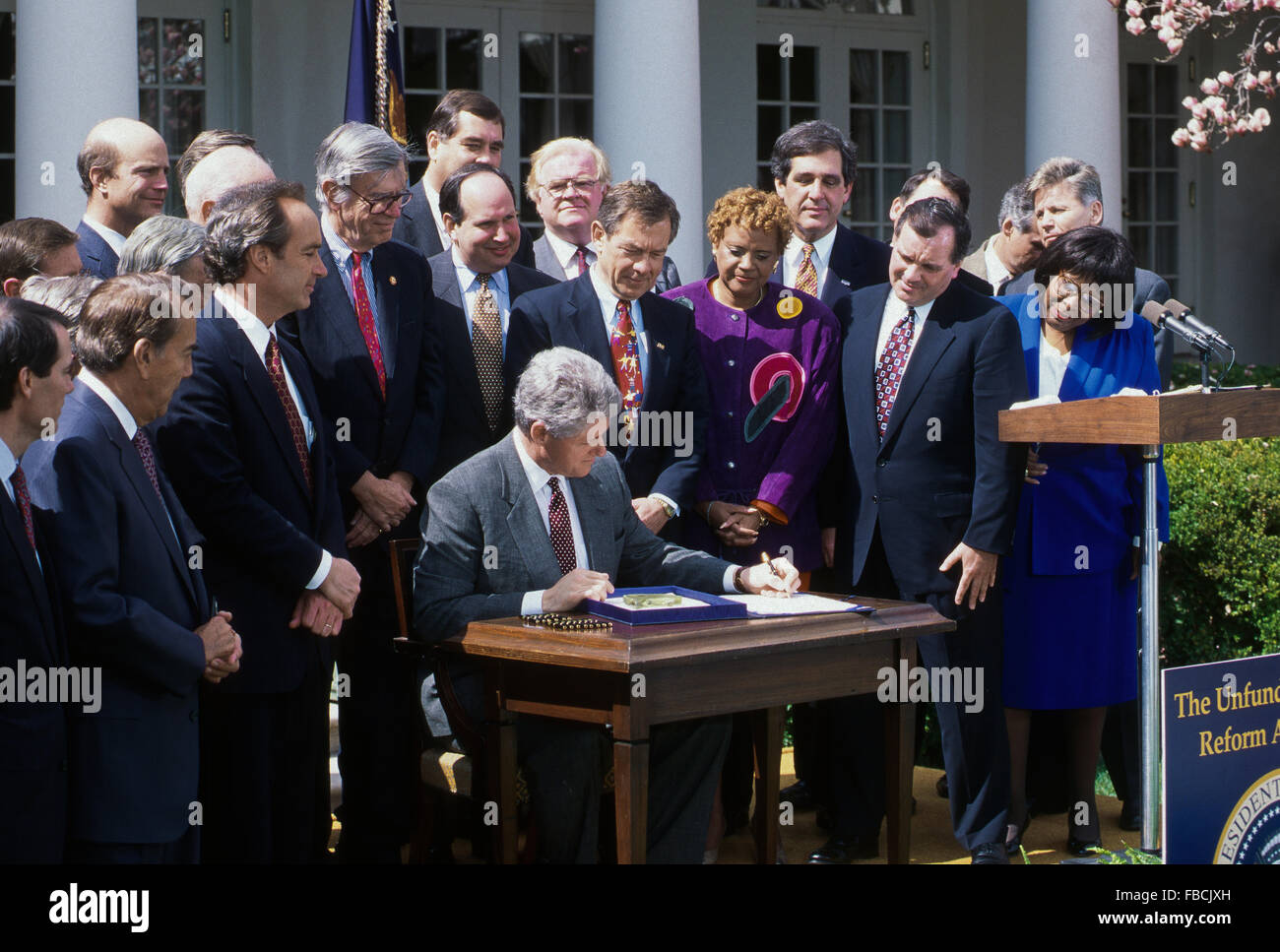 Washington, DC., USA, 22nd March, 1995 President William Jefferson ...
