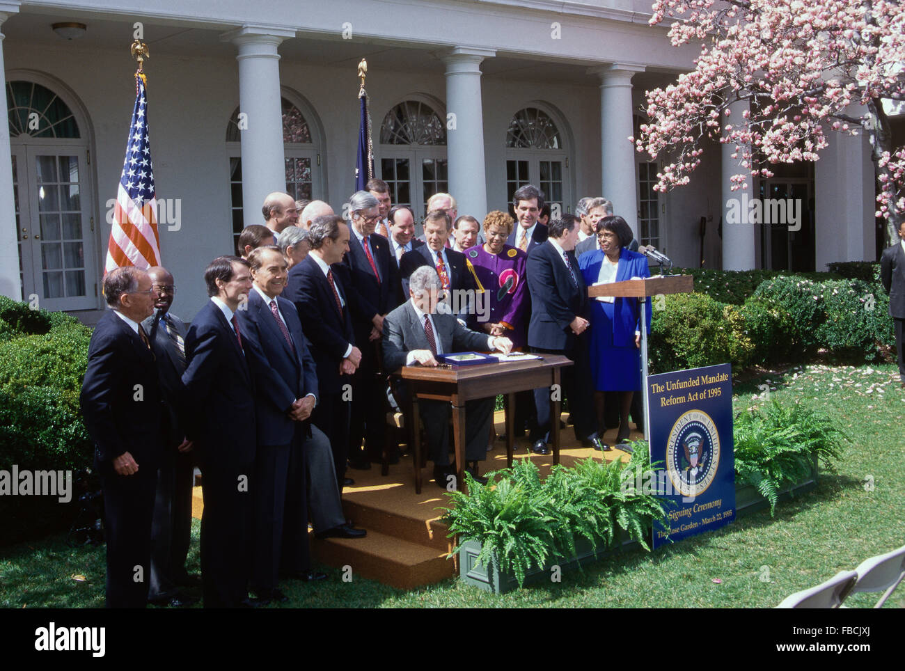 Washington, DC., USA, 22nd March, 1995 President William Jefferson ...