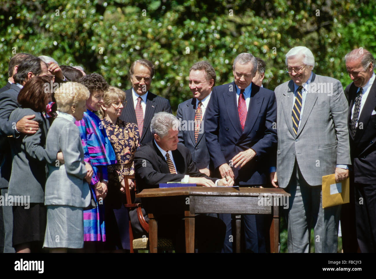 President clinton signing act hi-res stock photography and images - Alamy