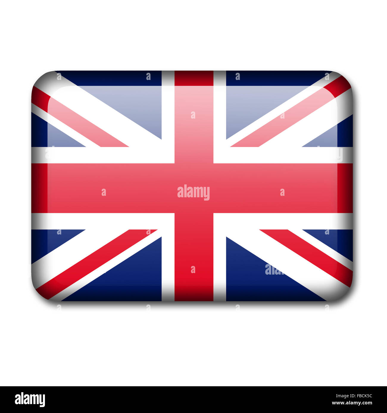 Uk flag button icon Cut Out Stock Images & Pictures - Alamy