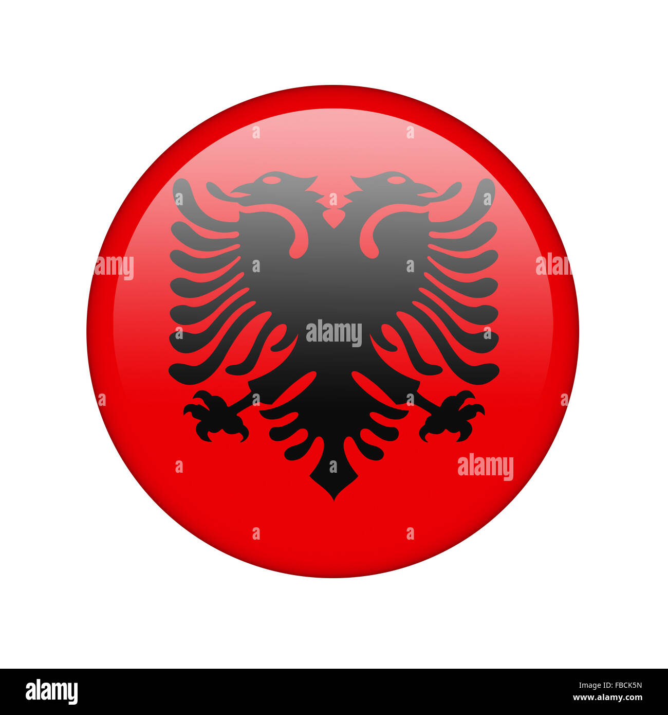 The Albanian flag Stock Photo - Alamy