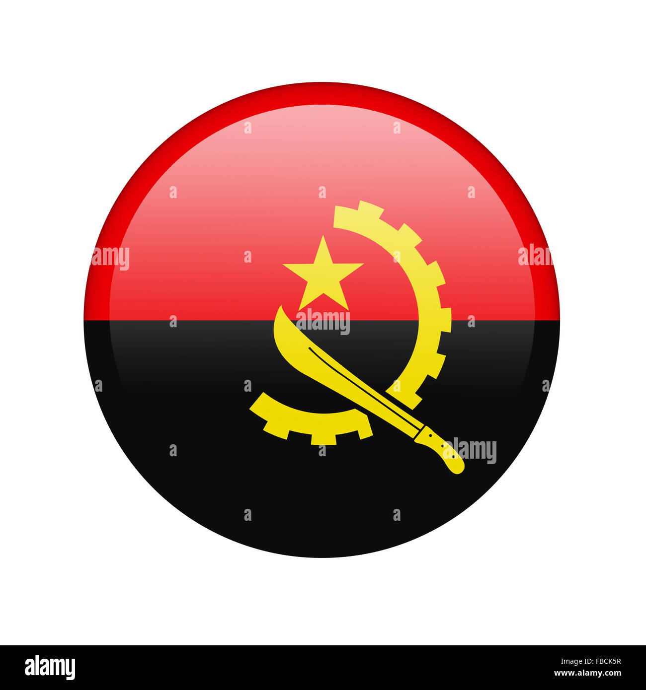 The Angolan flag Stock Photo - Alamy