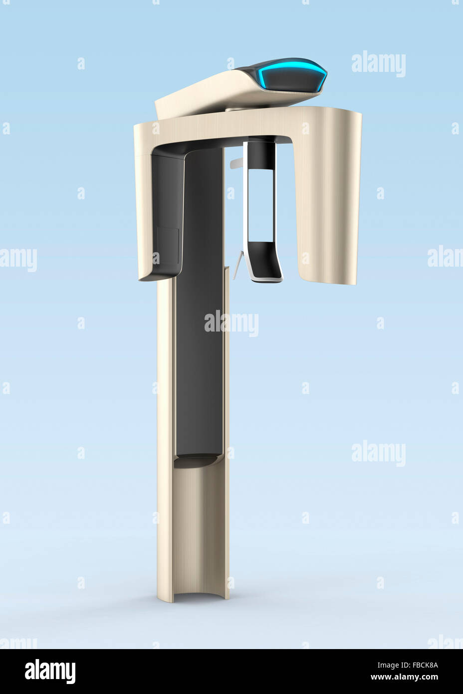 Stylish dental CBCT with blue light indicator. Original design Stock ...