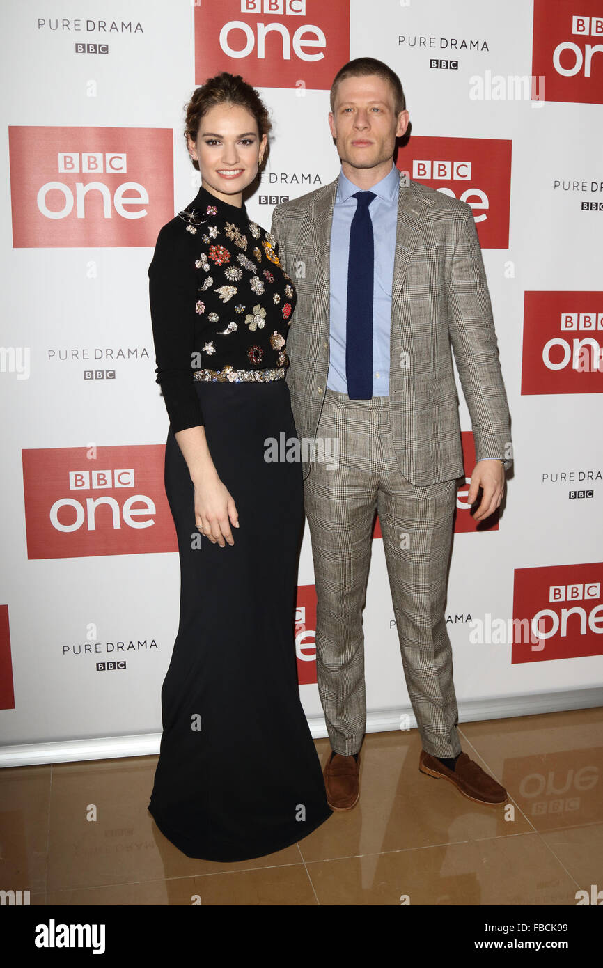 BBC 'War & Peace' TV series photocall, at the Mayfair Hotel, London ...
