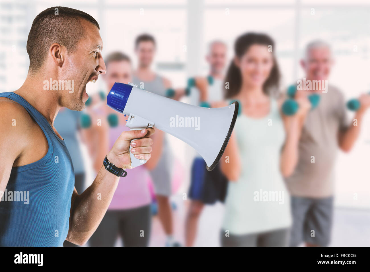 Portrait angry male coach hi-res stock photography and images - Alamy