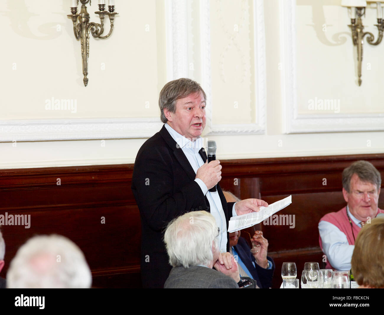 Adam Sisman at the Oldie Literary Lunch 12/01/16 Stock Photo - Alamy