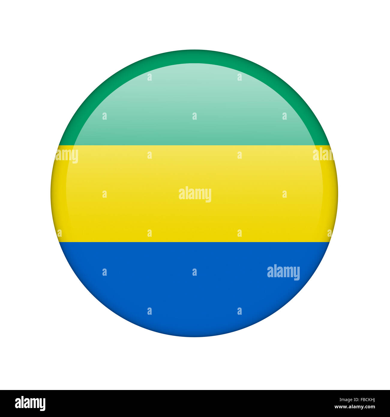 The Gabonese flag Stock Photo - Alamy