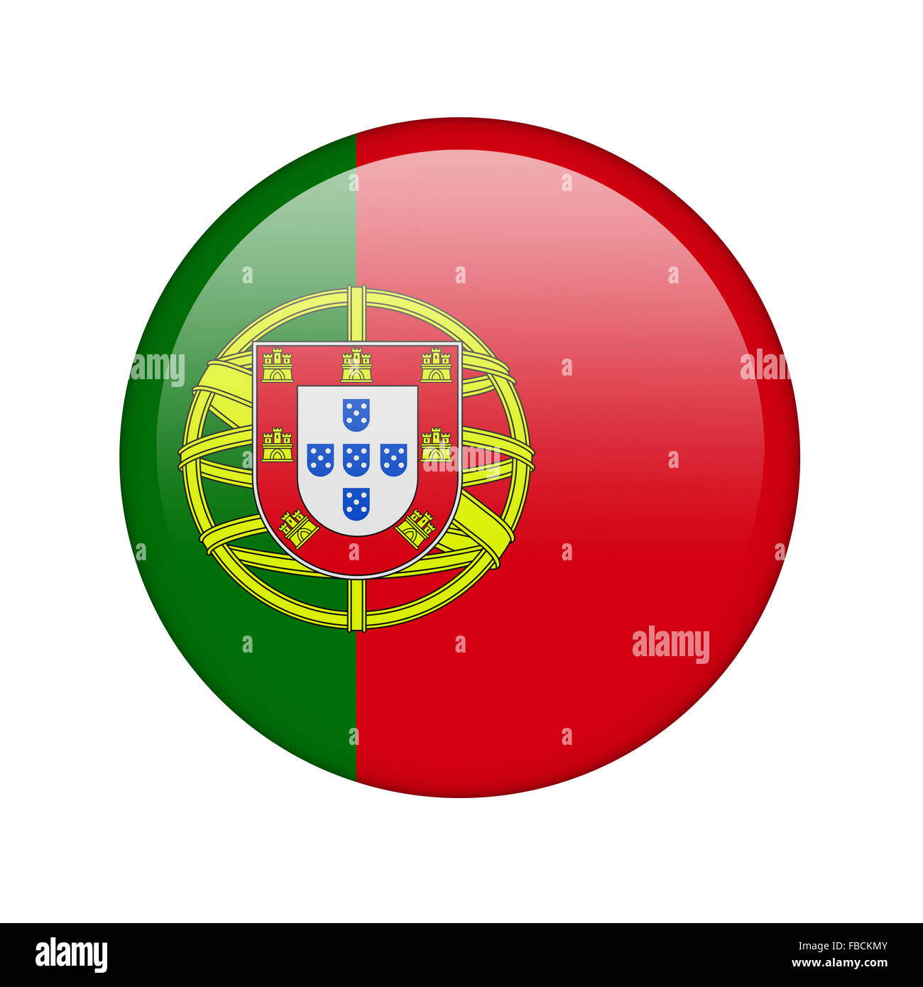 The Portuguese flag Stock Photo - Alamy