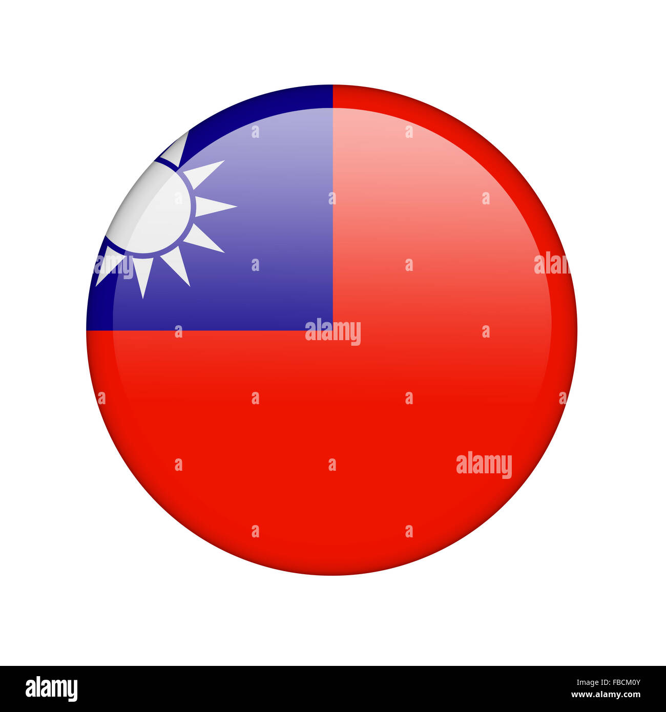 Taiwan flag round hi-res stock photography and images - Alamy