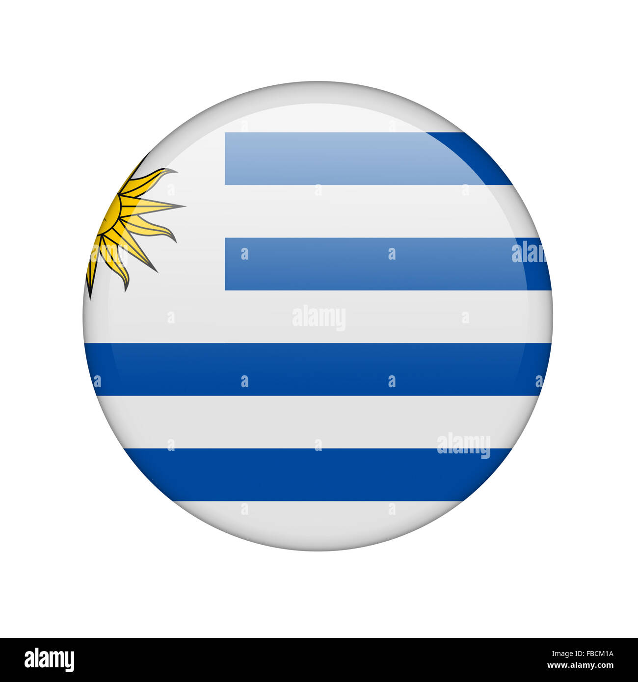 The Uruguayan flag Stock Photo - Alamy