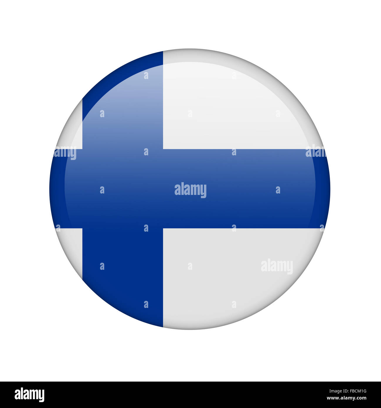 The Finnish flag Stock Photo - Alamy