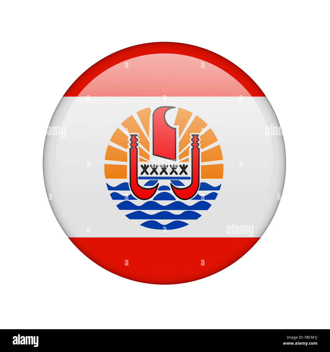 The French polynesia flag Stock Photo - Alamy