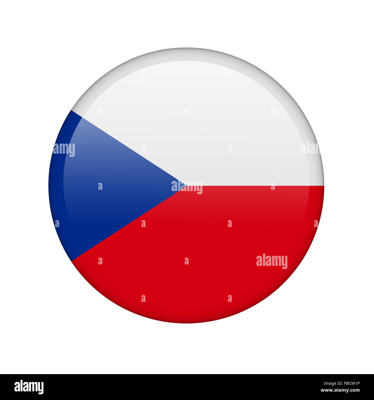 The Czech flag Stock Photo - Alamy