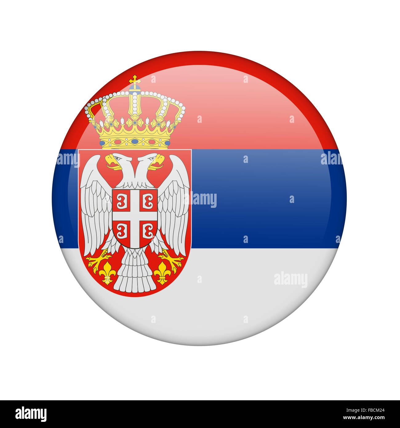 The Serbian flag Stock Photo - Alamy