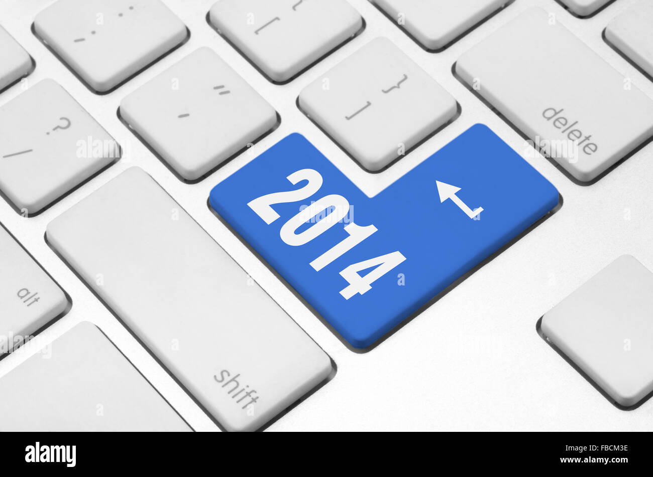 2014 on the computer keyboard Stock Photo - Alamy