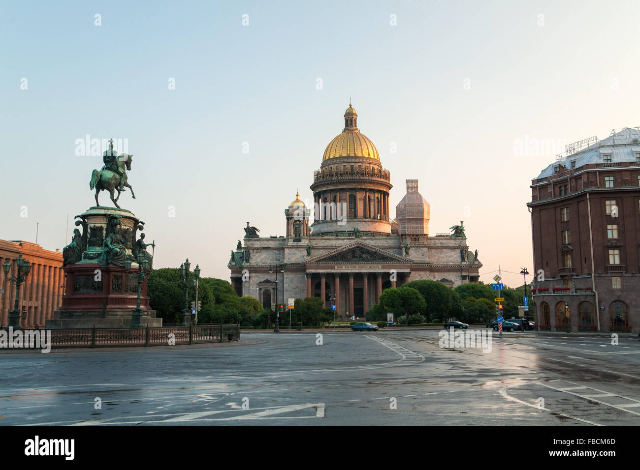 Saint Isaac's Cathedral And Nicolas Stock Photo - Alamy