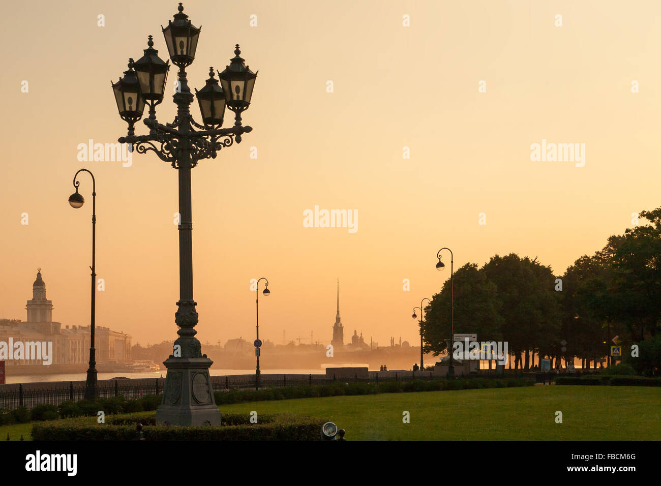 Sunrise in St. Petersburg Stock Photo - Alamy