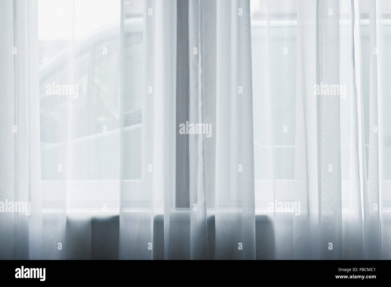 White net curtain hi-res stock photography and images - Alamy