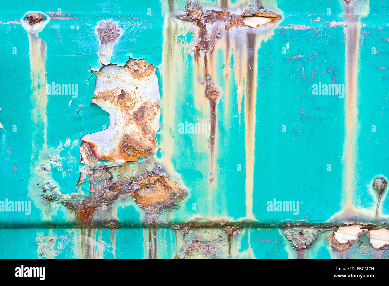 Part of a metal surface which is severly damaged by rust and rot Stock ...