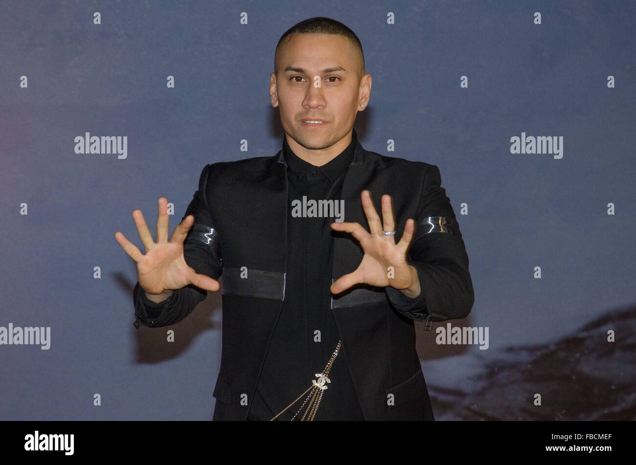 London, UK. 14th January, 2016. Taboo at arrivals for THE REVENANT ...