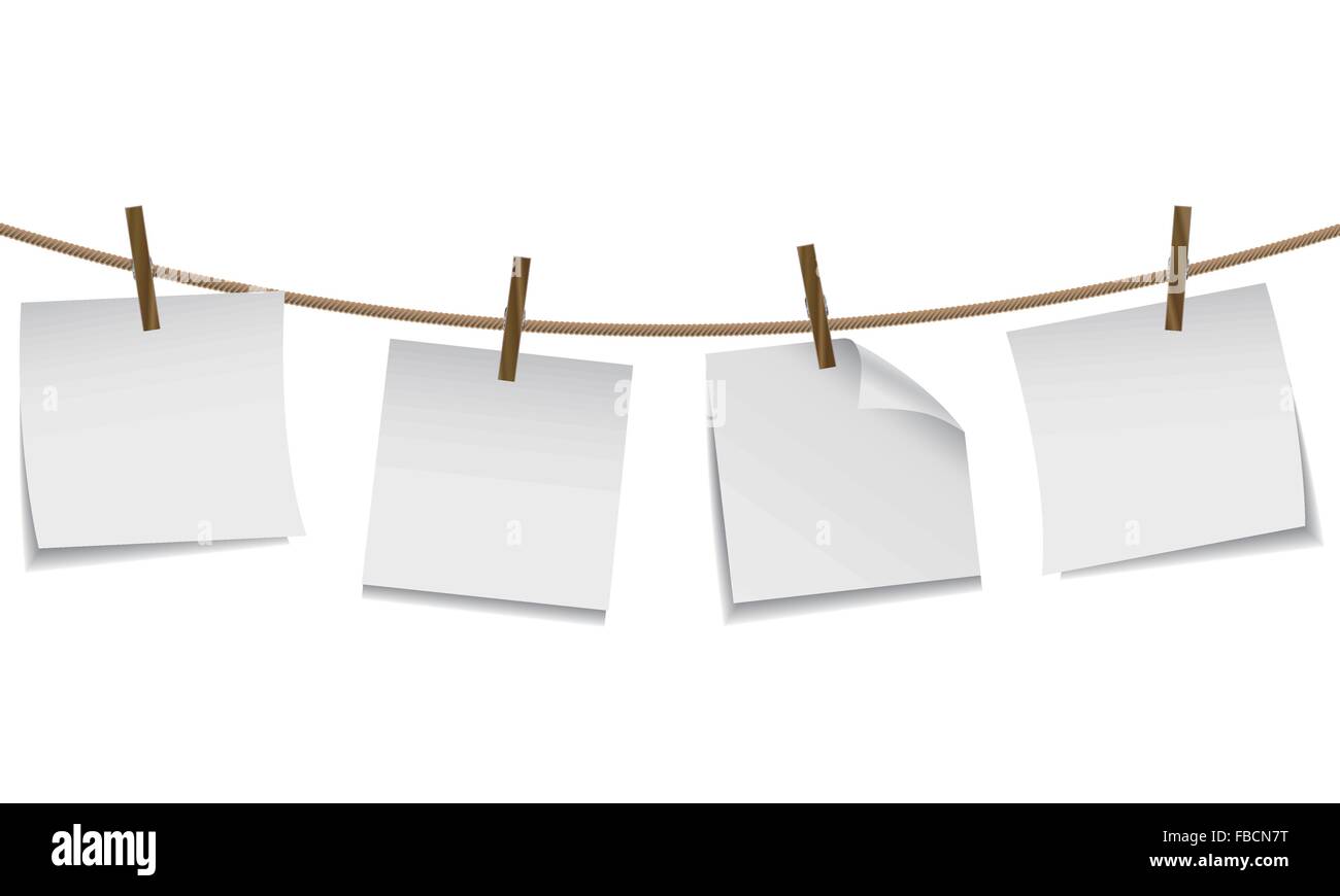 Empty clothesline Stock Vector Images - Alamy
