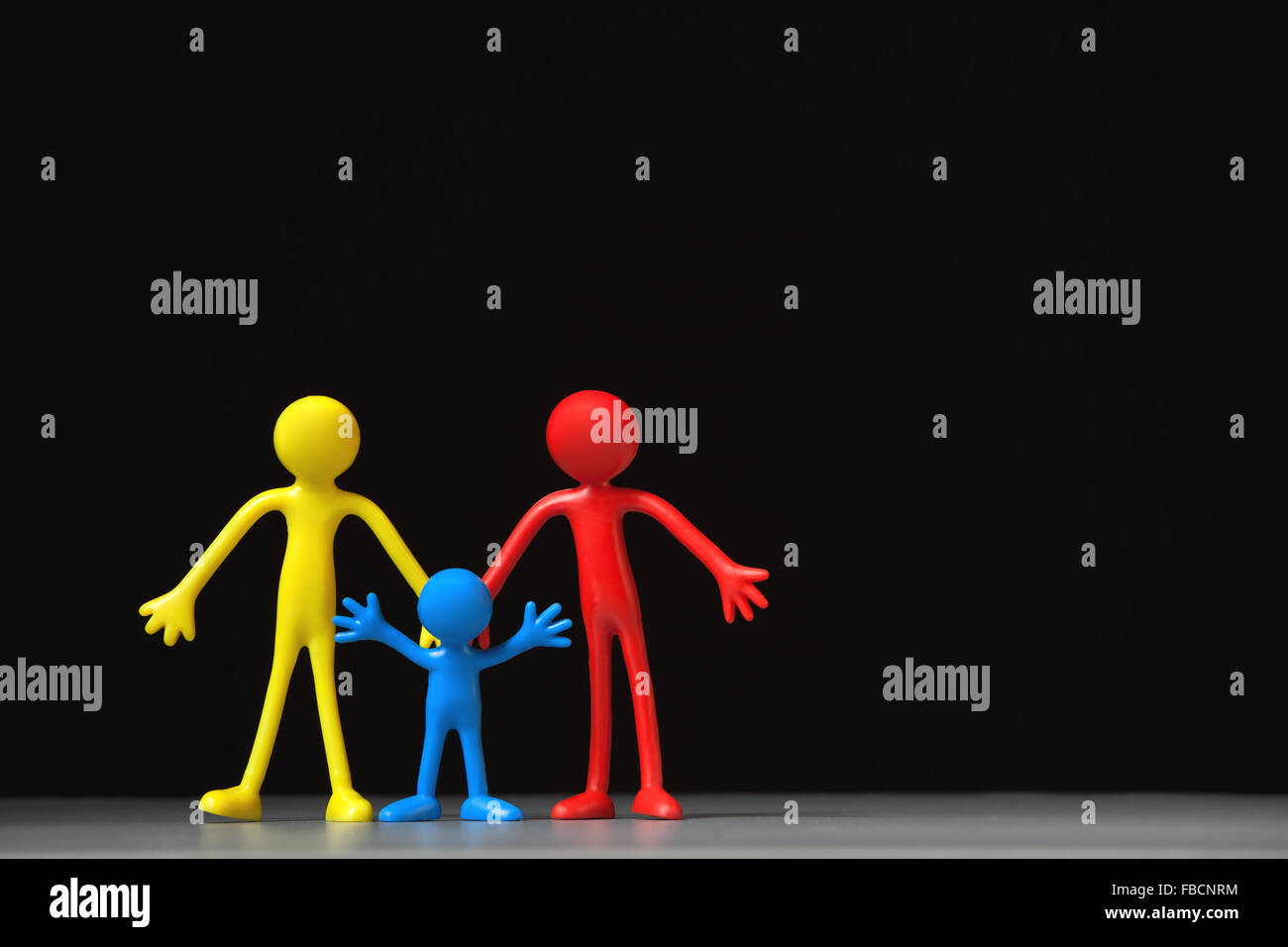 Colorful People on black background Stock Photo - Alamy