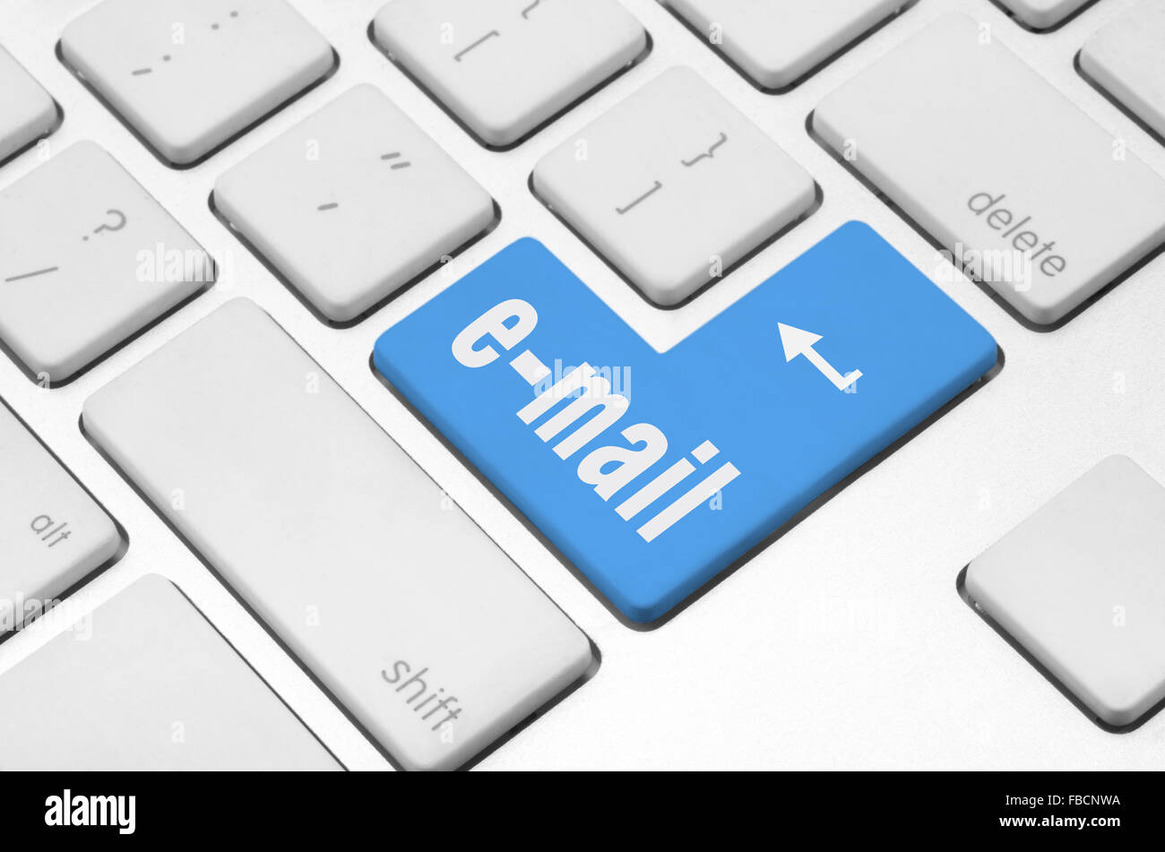 E-mail key on the computer keyboard Stock Photo - Alamy