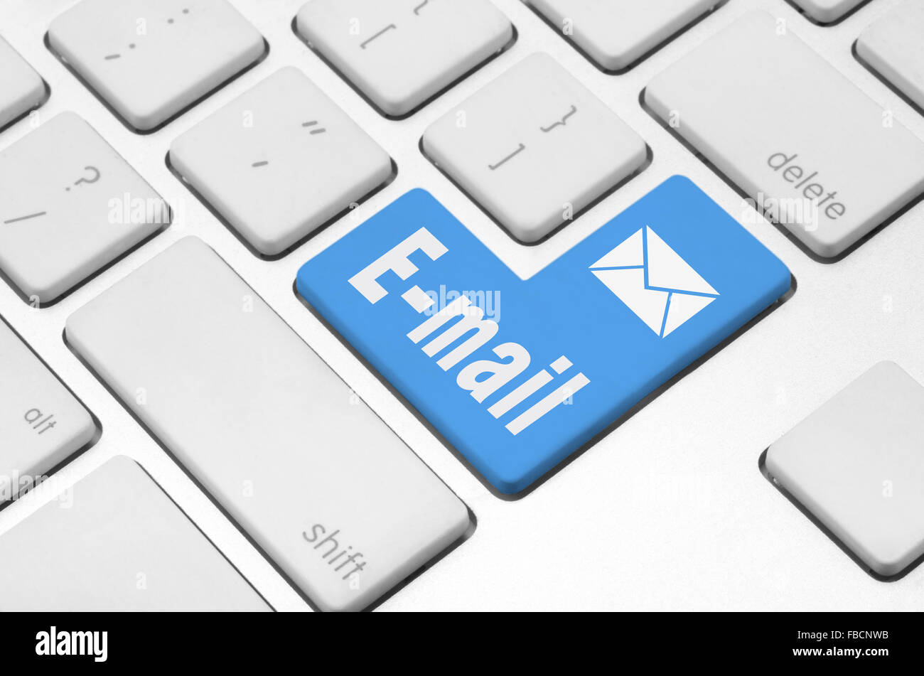 E-mail key on the computer keyboard Stock Photo - Alamy