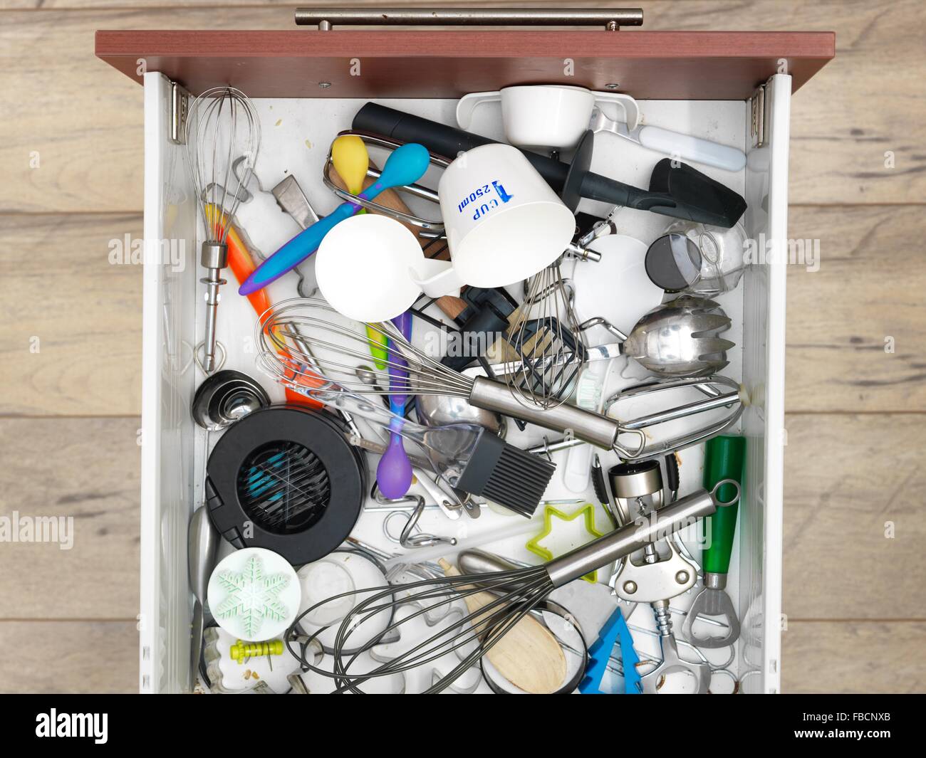 A studio photo of a kitchen drawer Stock Photo - Alamy