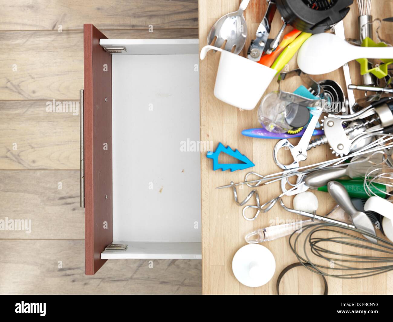 A studio photo of a kitchen drawer Stock Photo - Alamy