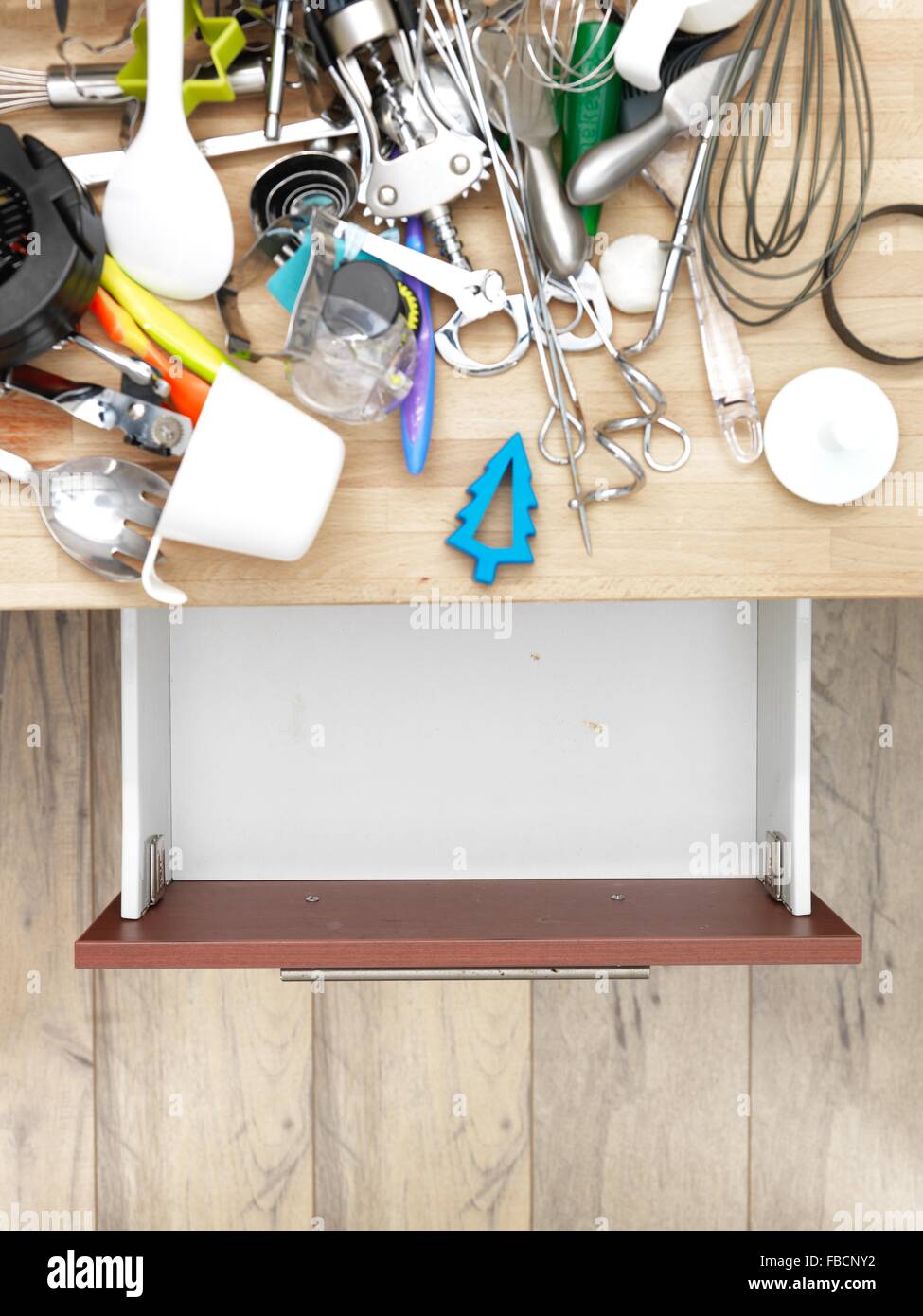 A studio photo of a kitchen drawer Stock Photo - Alamy