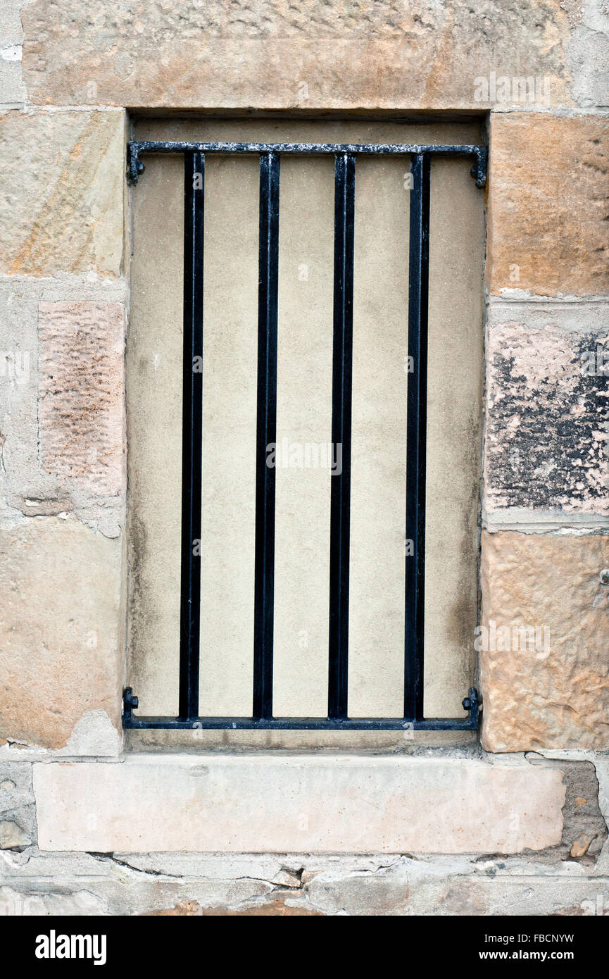 Wrought iron window bars hi-res stock photography and images - Alamy