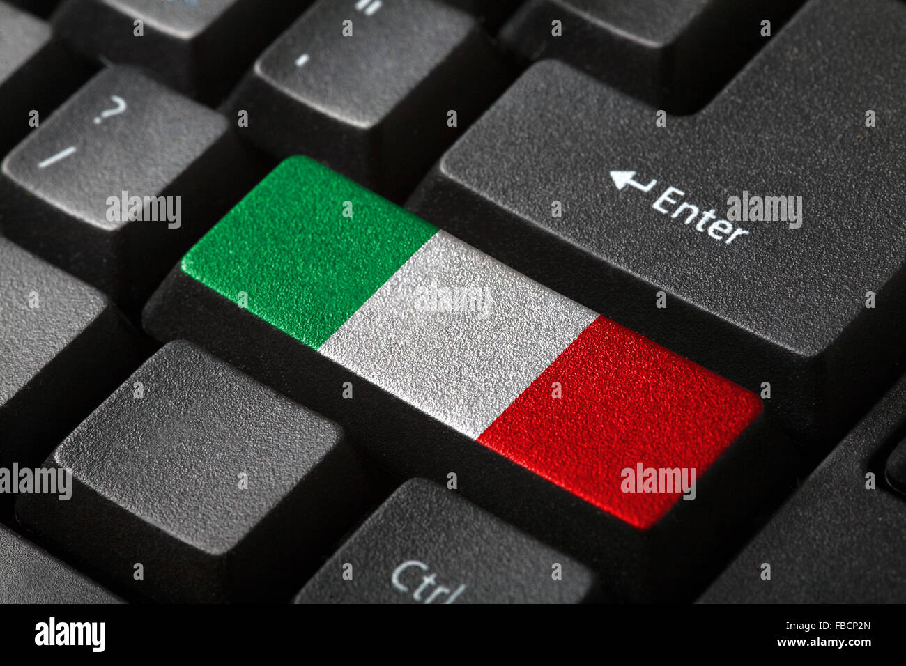 The Italian flag Stock Photo - Alamy