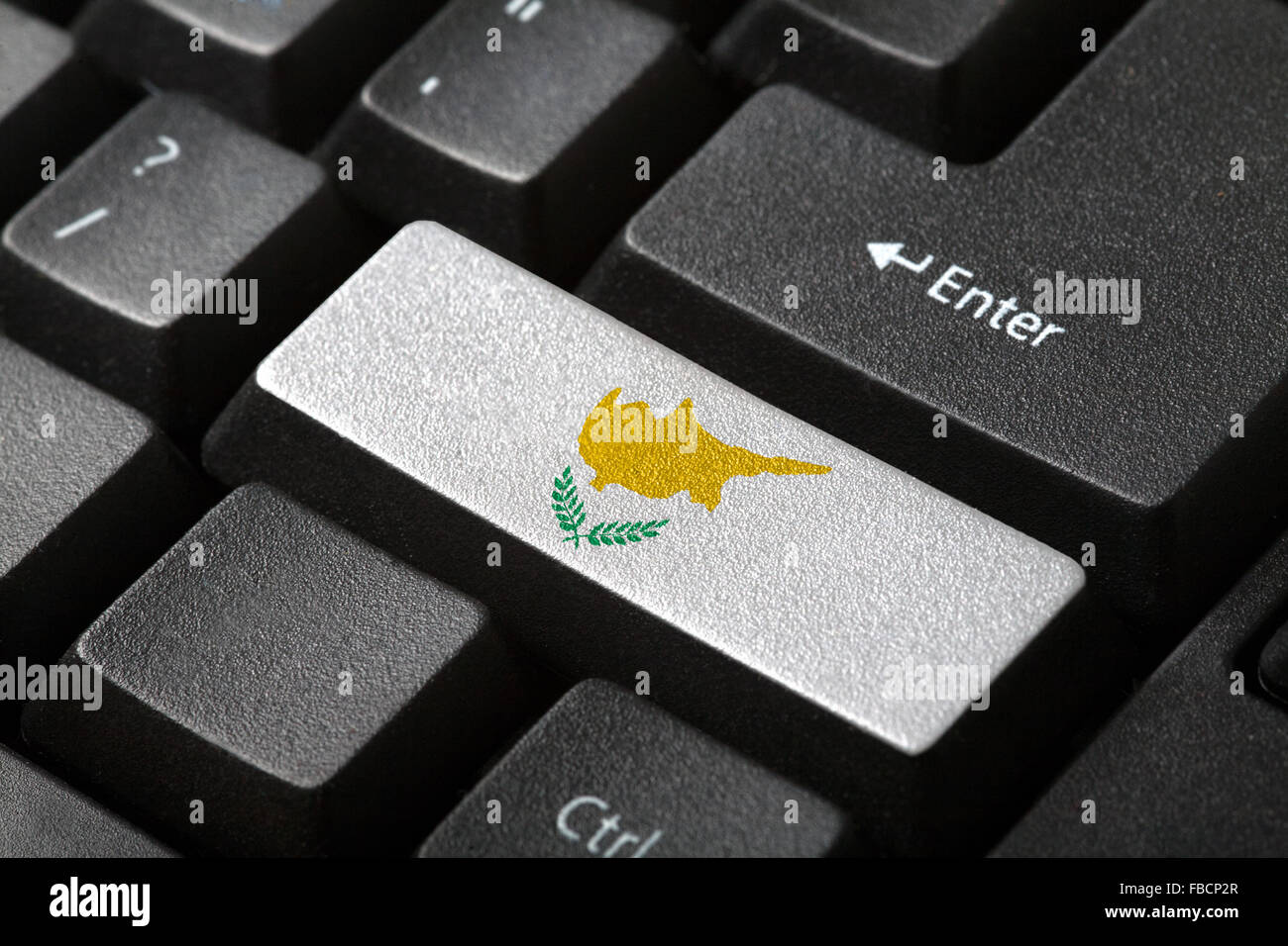 The Cypriot flag Stock Photo - Alamy