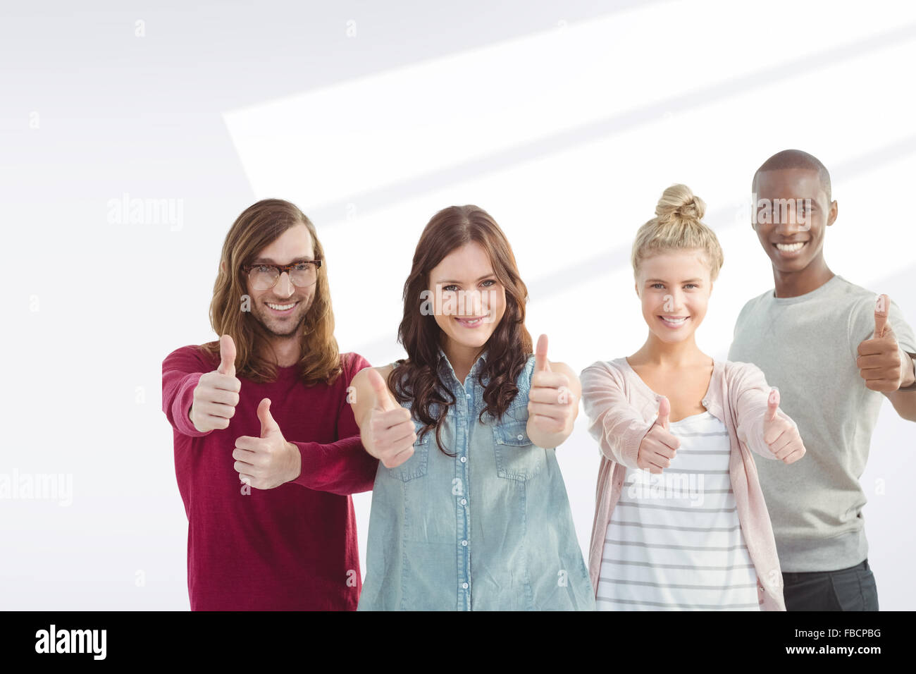 Portrait team happy positive hi-res stock photography and images - Alamy