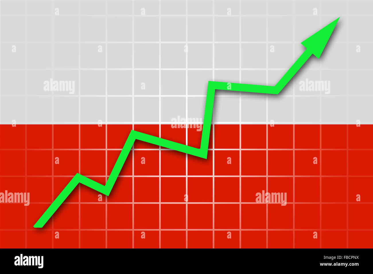 The Polish flag Stock Photo - Alamy