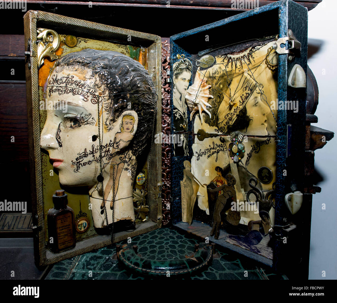 Portland, Oregon, USA. 14th Jan, 2016. A display at Freakybuttrue ...